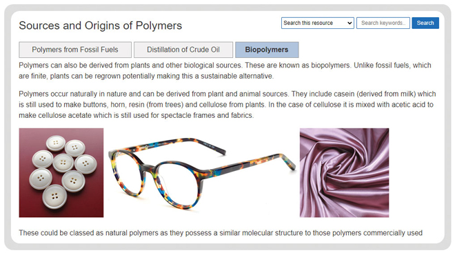 Polymer Based Materials – Focus Educational Software