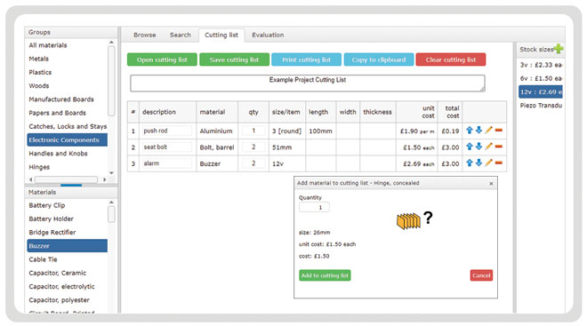 Design Technology Materials Database – Focus Educational Software